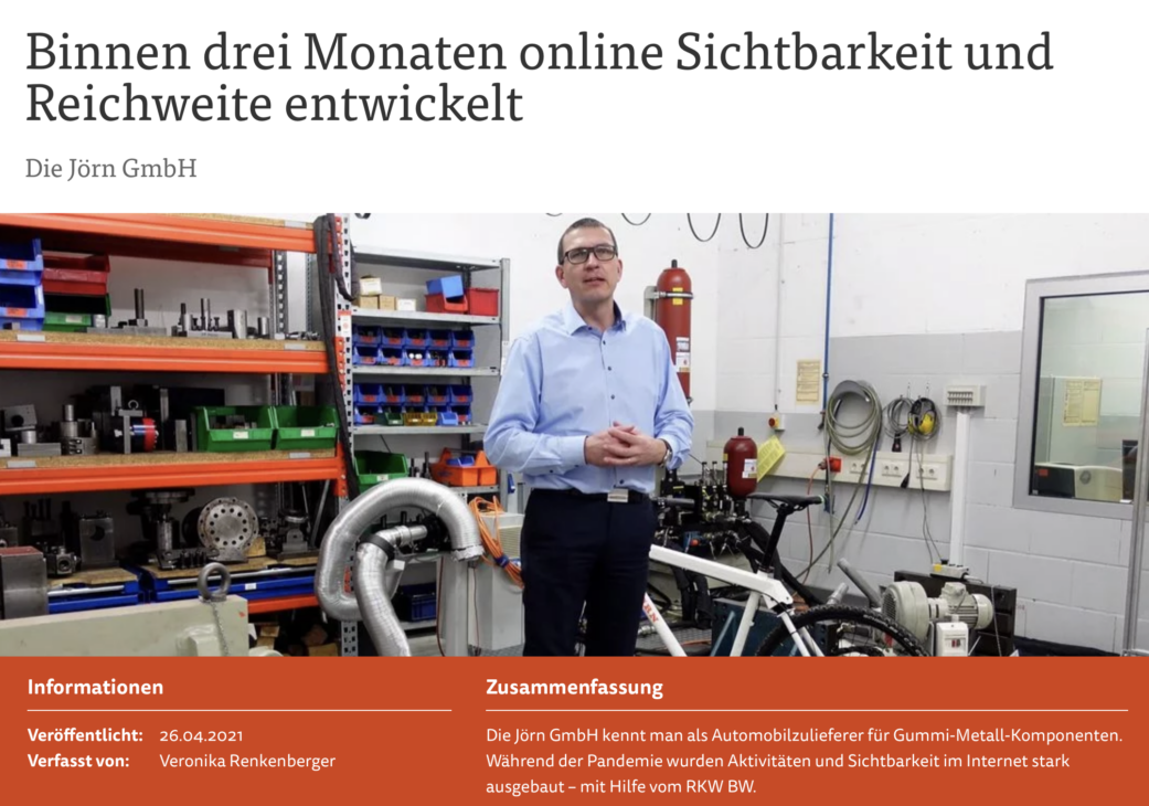 Die Jörn GmbH – Binnen drei Monaten online Sichtbarkeit und Reichweite ...